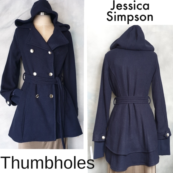 Jessica Simpson | Jackets & Coats | Jessica Simpson Dark Navy Blue ...